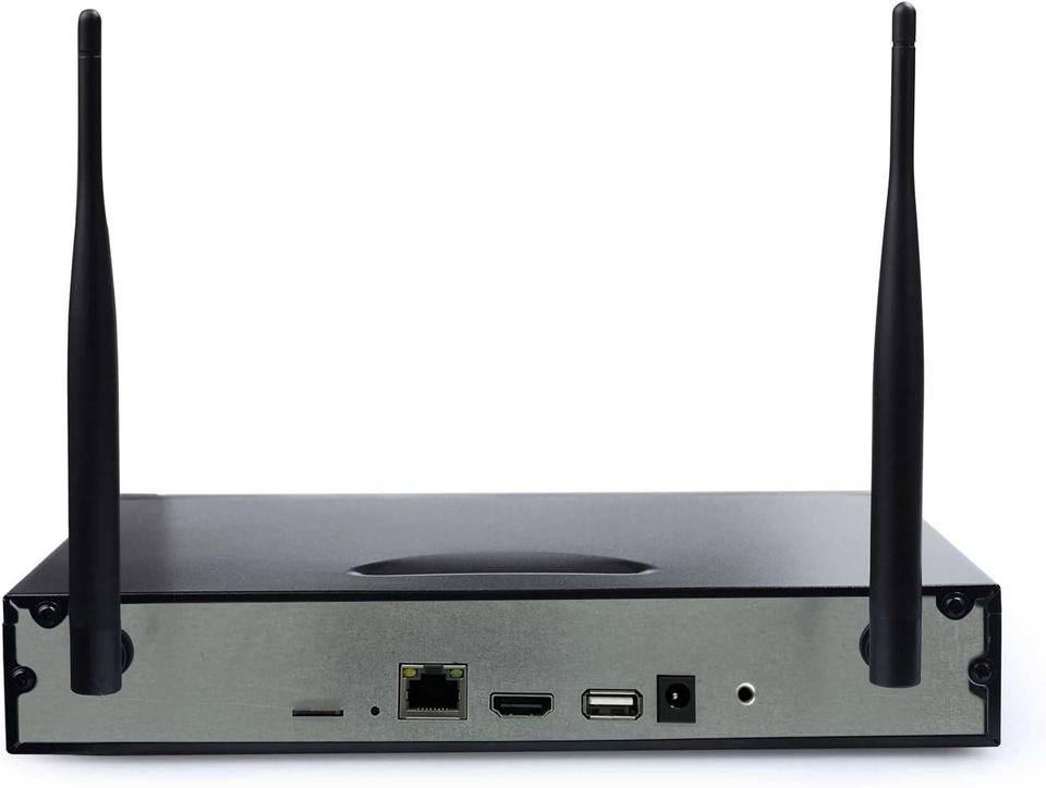 10CH 4K Ultra HD WiFi Security NVR DVR Recorder w. Dual Long Range WiFi ...