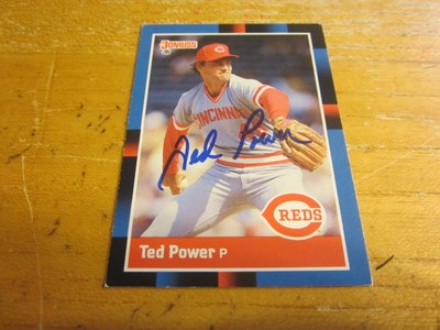 Ted Power Autographed Signed 1988 Donruss #142 Trading Card MLB ...