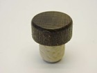 (25 pcs) 19.5mm Wine Cork T-Corks w/ Brown Tops Synthetic with ...