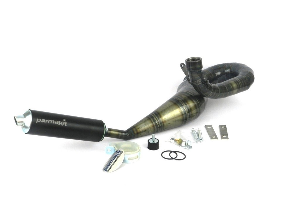 New - Exhaust Muffler Parmakit with Blue Silencer LML 150 2T | eBay