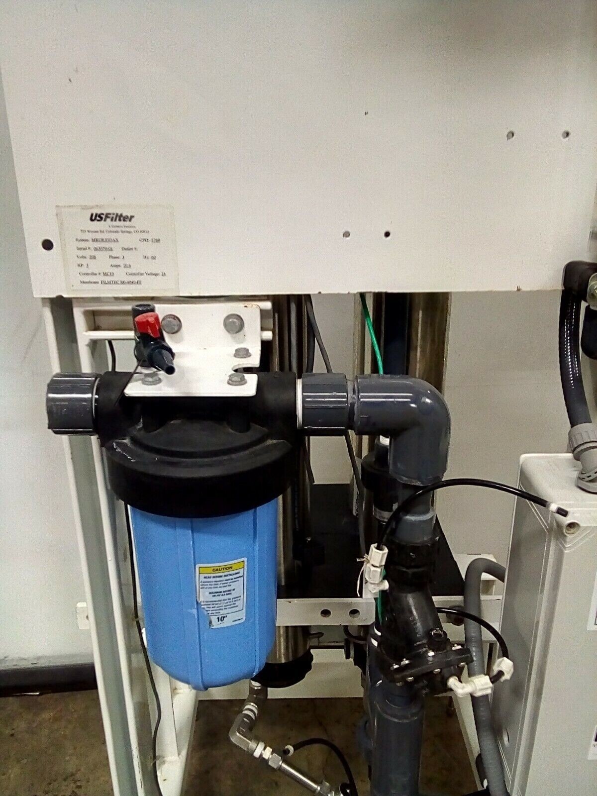 USFilter Reverse Osmosis Water Filter System Part MRORX03AX 5760G | eBay