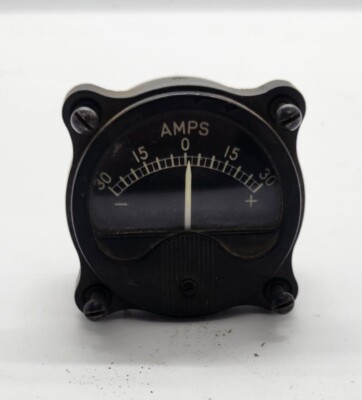 Vintage Military Amps Volts Indicator Meter Instrument BU. Aero Type D ...