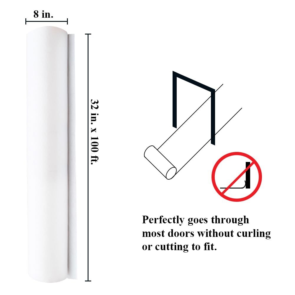 PAD 'N PROTECT Temporary Floor Protection 32in x 100ft (266.67 sqft ...
