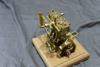 Mini M30 Vertical Double-cylinder Steam Engine with Reverse & Speed ...