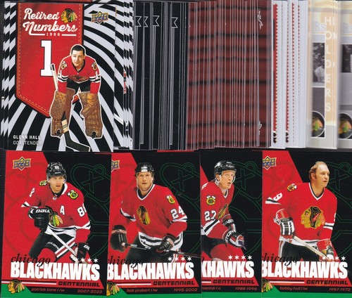 2025-26 UPPER DECK CHICAGO BLACKHAWKS CENTENNIAL COMPLETE MASTER SET W ...