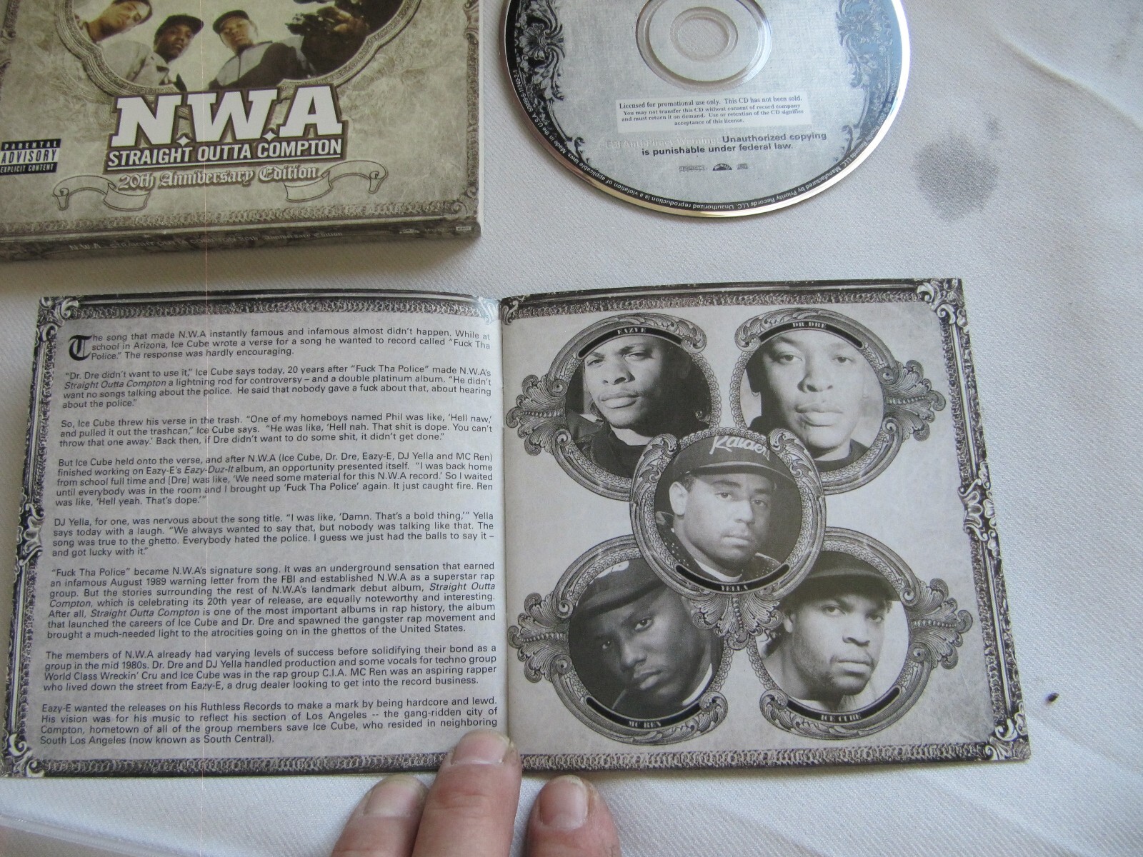 Nwa Straight Outta Compton Album Cover 20th Anniversary