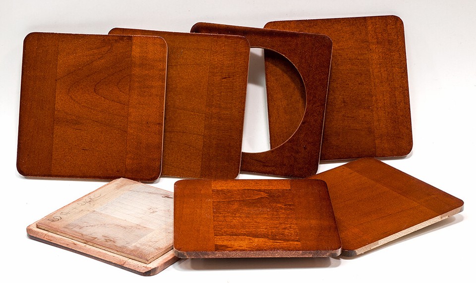 1 Wooden Lens Board 3.5" x 3.5" for Deardorff Baby, made of solid Maple ...