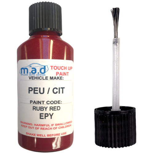 TOUCH UP FOR PEUGEOT RUBY RED EPY REPAIR PAINT KIT CHIP RUBY 208 308 C3 ...
