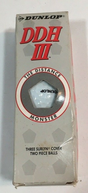 Vtg Dunlop DDH III Golf Balls 1 Sleeve of 3 With Geico Insurance Logo ...