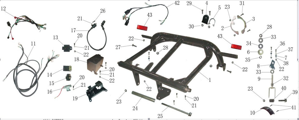 GO KART ELECTRIC BOX COVER 90 110 150 KINROAD RUNMASTER BLADE DAZON ...