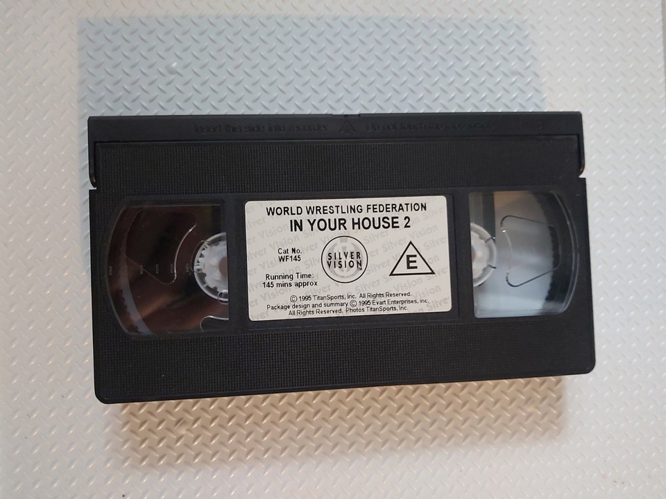 WWF - IN YOUR HOUSE 2 (VHS, 1995) video wrestling 145 minutes official ...