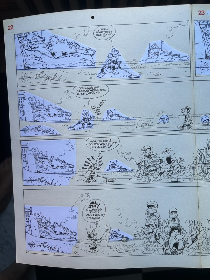 Pierre Seron Les Petits Hommes Double Planche Originale 60 X 41 Cm | eBay