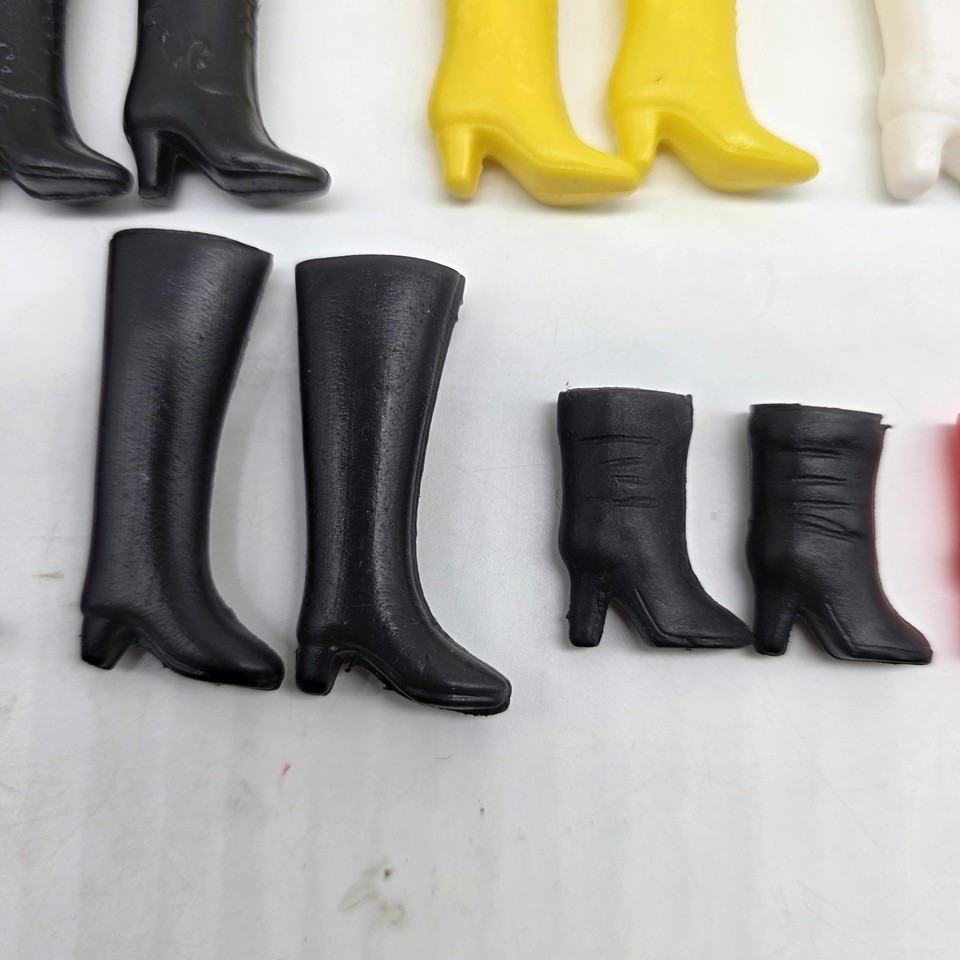 Vintage 1960s Barbie Fashion CLONE MOD ERA GoGo Faux Lace Up Boots Lot ...
