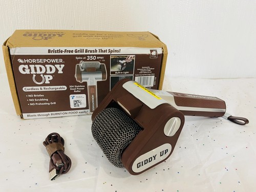 HorsePower Giddy Up Grill Cleaner AS-SEEN-ON-TV, Cordless, Rechargeable ...