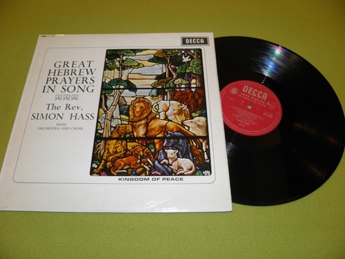 Reverend Simon Hass - Hebrew Prayers - 1966 UK ED1 Decca LP / Cantorial ...