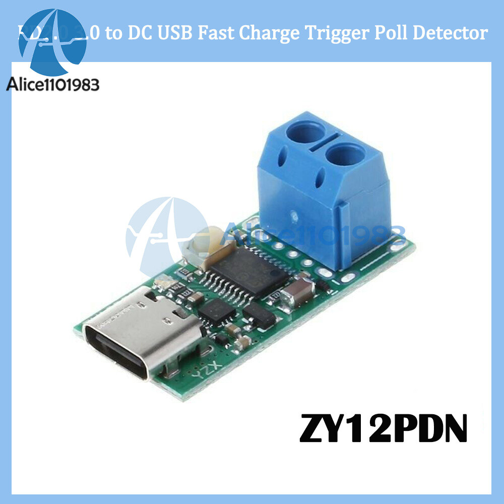 ZY12PDN ZYPDS USB-C Type-C PD2.0 3.0 to DC USB Fast Charge Trigger Poll ...