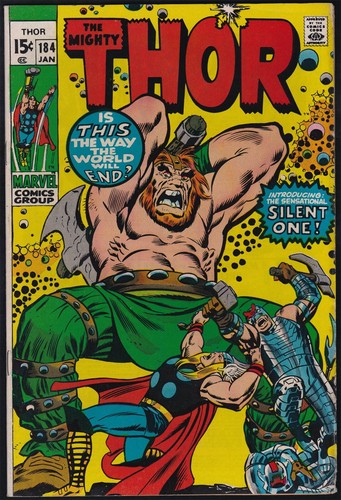 Marvel Comics THOR #184 First Appearance Silent One FN/VG! | eBay