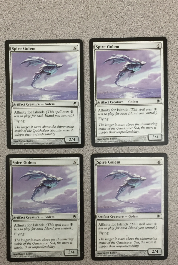 MTG MAGIC THE GATHERING - SPIRE GOLEM 4XPLAYSET - DARKSTEEL - COMMON ...