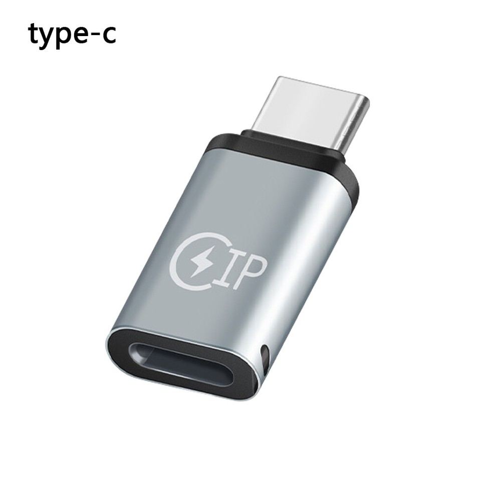 iPhone to Type C USB C Adapter Converter Fast Charging Data Connector ...