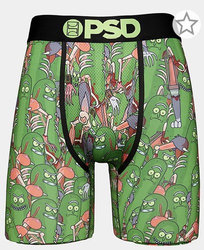 PSD RICK & MORTY "PICKLE RAT" BOXERS UNDERWEAR BRIEFS Men's MEDIUM NWT ...
