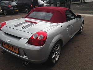 Toyota MR2 - Burgundy Soft Top Hood in Mohair Original Style With ...