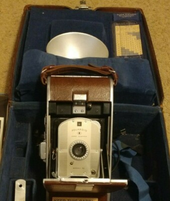 First Generation 1940s Vintage Polaroid Model 95 Land Camera w/ Case ...