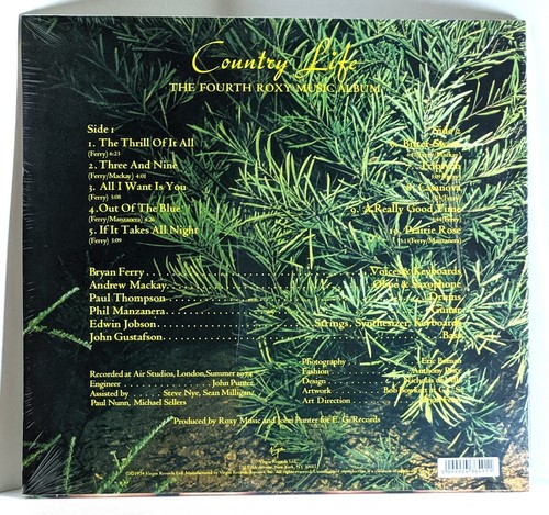 ROXY MUSIC Country Life 180-gram VINYL LP Sealed + Poster 5099924364911 ...