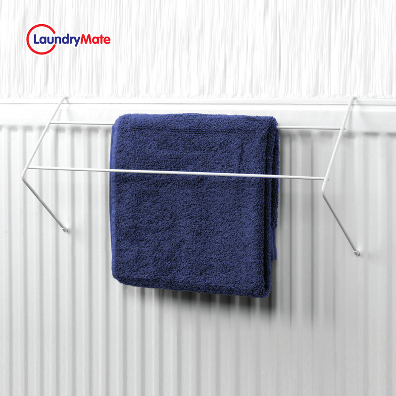 2+Bar+Radiator+Airer+Drying+Clothes+Laundry+Rail+Holder+Indoor+Hanging ...
