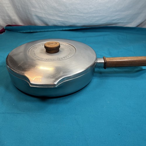 VTG Magnalite GHC 10" Pan 5569 Skillet W Lid Country Collection Wood ...