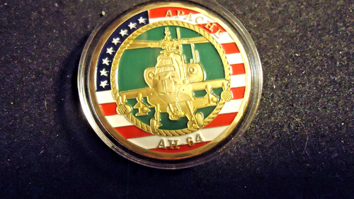 US ARMY - APACHE AH-64 HELICOPTER - CHALLENGE COIN | eBay