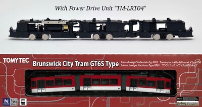 N Scale Tomytec Adtranz GT6S BSVG #9557 Power Drive Braunschweig Tram ...