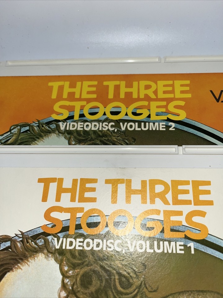 The Three Stooges Vol 1 + Vol 2 - CED Videodisc Selectavision. 1982 | eBay