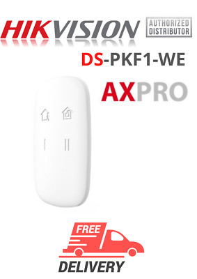 Hikvision AX PRO DS-PKF1-WE Wireless Keyfob stay/away arming lock and ...
