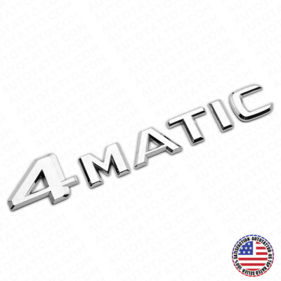 99-14 Mercedes 4 Matic Emblem 3D Trunk Logo Letter Sport Badge AMG ...