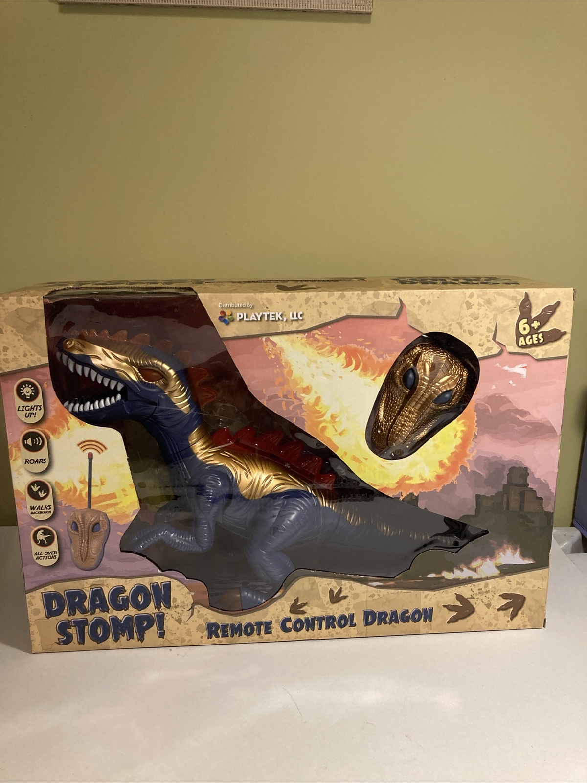 Dragon stomp remote control dragon new inbox | eBay