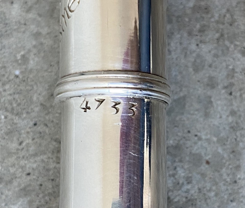 Vintage Martin Busine Flute Silver w/ Original Hard Case, Musical ...