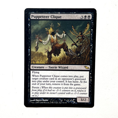 Puppeteer Clique VLP Shadowmoor Rare MTG See Photos Magic the Gathering ...