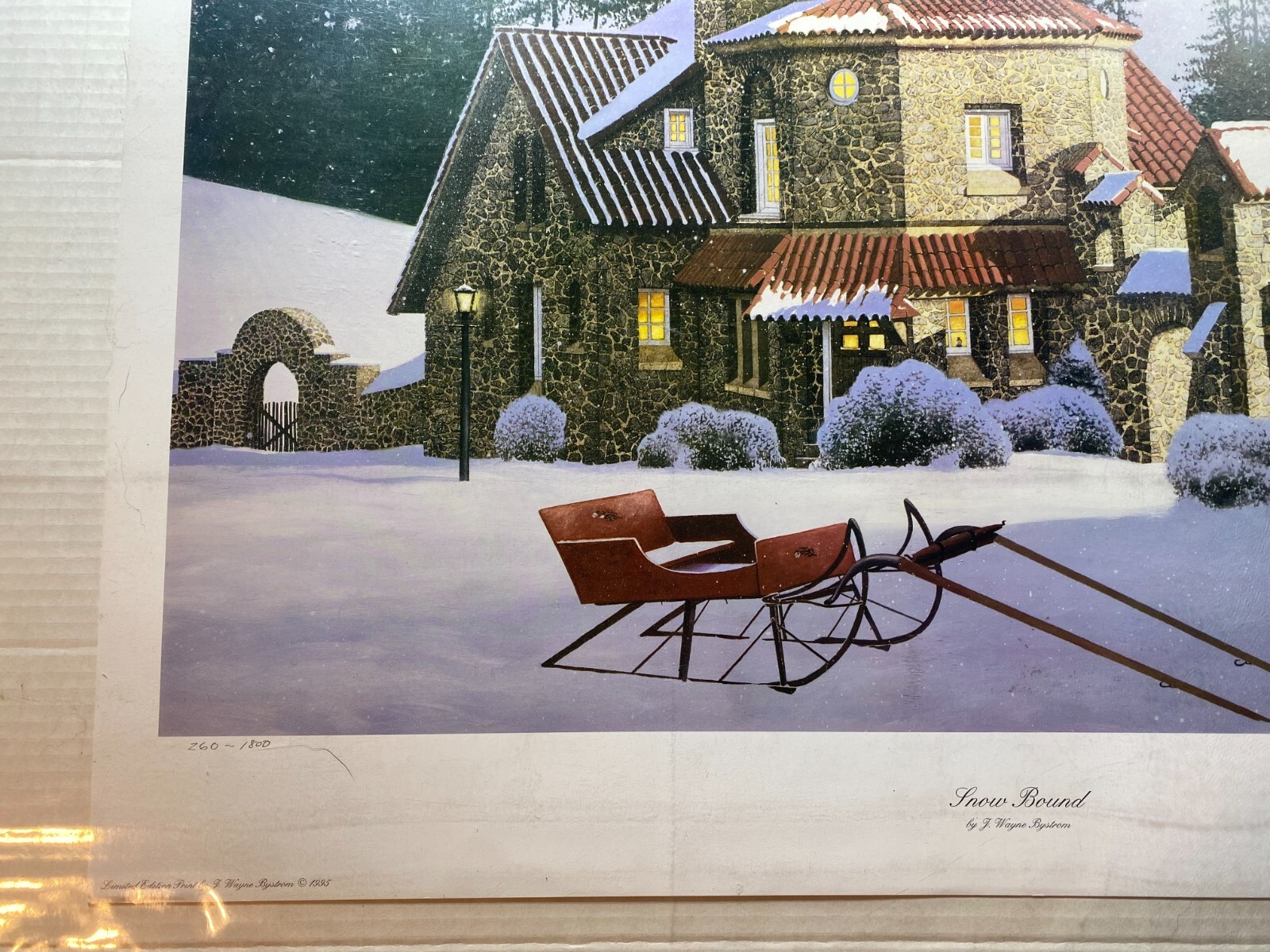 J Wayne Bystrom 1995 "Snow Bound " - Signed And Numbered Limited ...