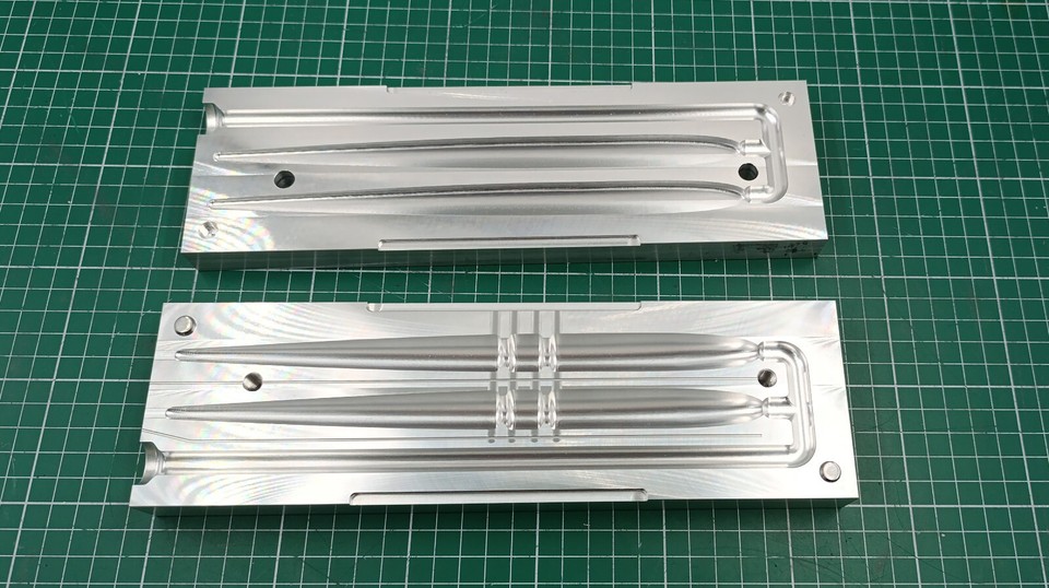 CNC machined two cavity 9 inch slug go lure aluminum mold | eBay