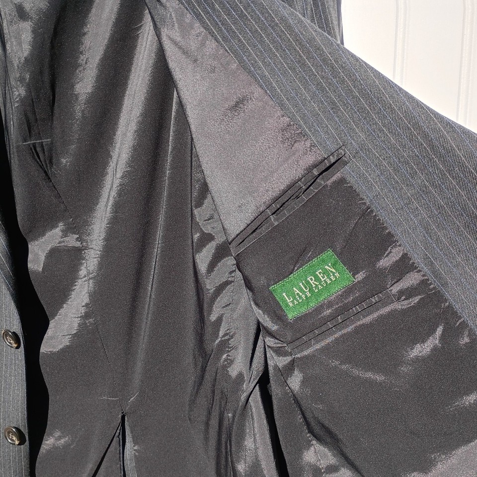 RALPH LAUREN Sport Coat Men's 42R Gray 2-Button Wool Blazer Classic Fit ...