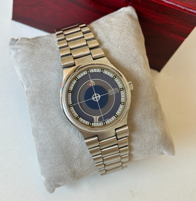 1970s Vintage Zodiac Astro II Astrographic Mystery Dial Automatic Watch ...