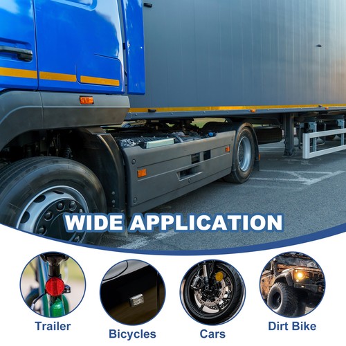 2 Pcs Round Rear Reflectors, Reflective Warning Reflector with M6 Screw ...