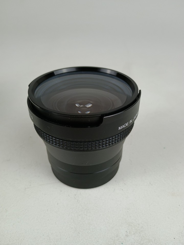 Five Star Semi Fish Eye Lens + leather case, 49mm filter thread, front ...
