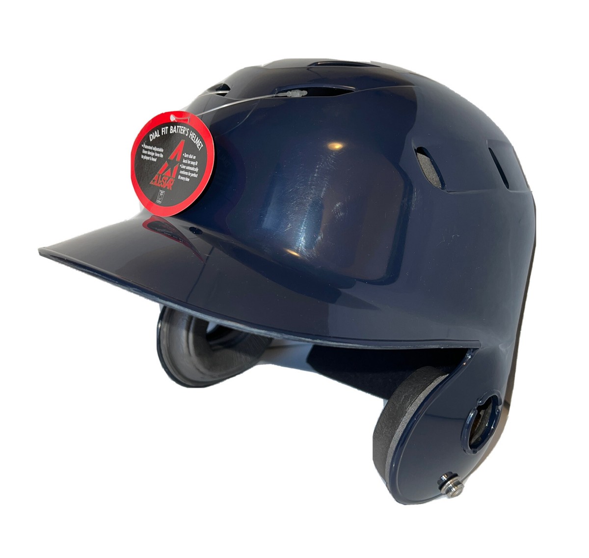 Single Ear Batting Mach Single Ear Left Handed Matt Batting Helmet