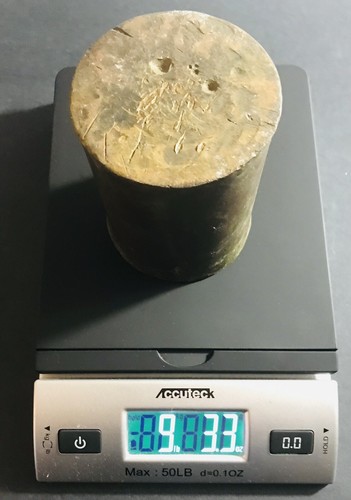 Yellow Brass Ingot 9Lbs 3.3 Ozs Bar Shape Round Vintage | eBay