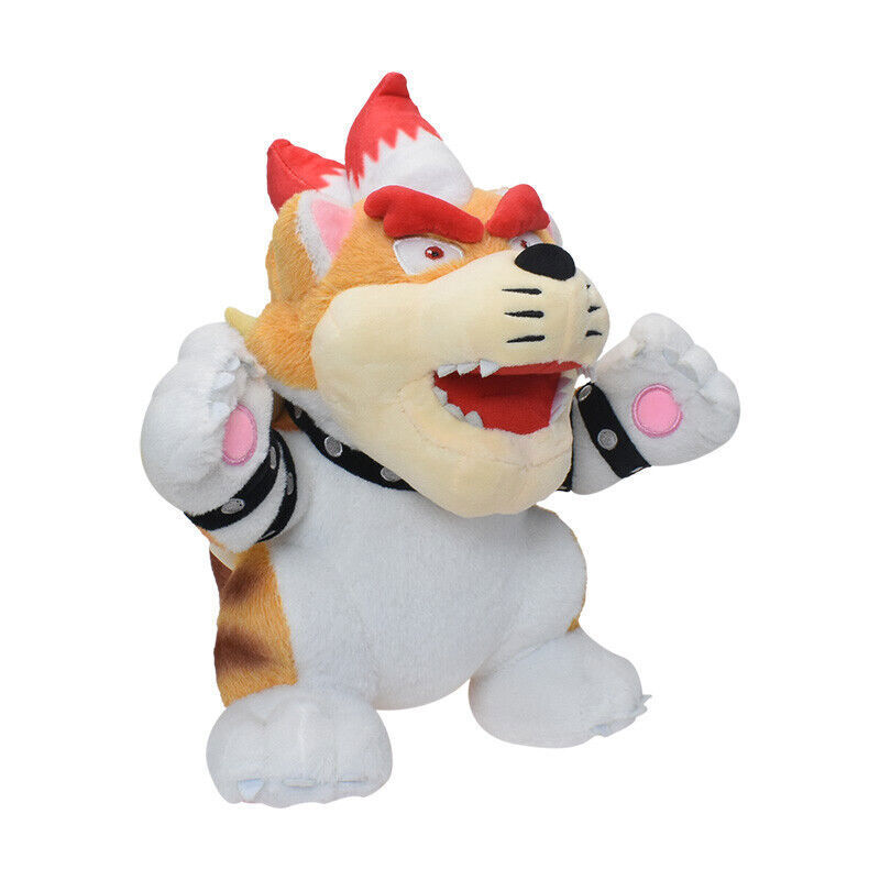 12” Super Mario Bros Soft Meowser Bowser Plush Toys Stuffed Dolls ...