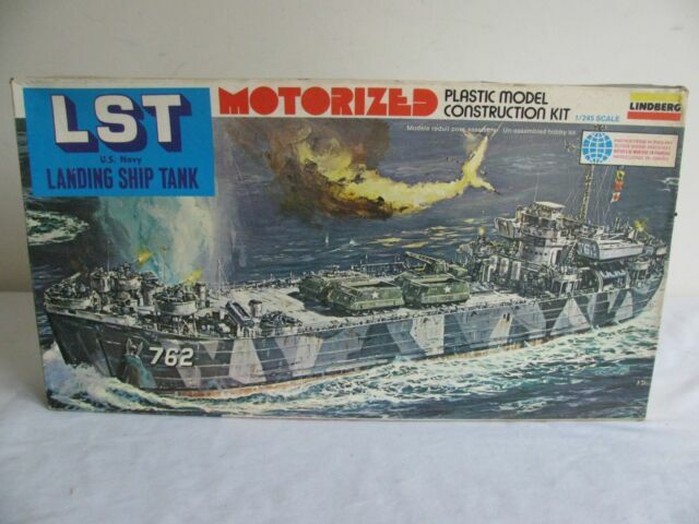 Lindberg 1/245 Scale Motorized U.s. Navy Landing Ship Tank LST Boat ...