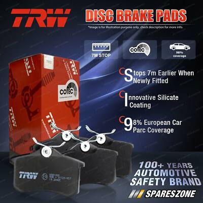 4pcs Rear TRW Disc Brake Pads for Trailer USA Boat Trailer With UFP ...