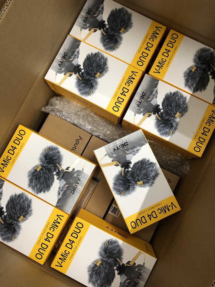 DEITY V-Mic D4 Duo Microphone Portable Interview Mic for DSLR Camera ...