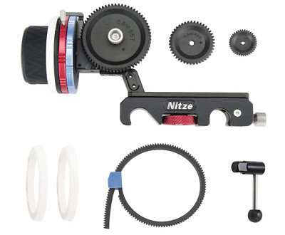 Nitze 15mm Follow Focus Kit with 3 Reversible Drive Gears, 3 Marking ...